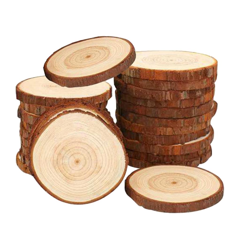 10 Ronde Hout Stuk Plakjes Art Craft Snuisterij Ke... – Vicedeal