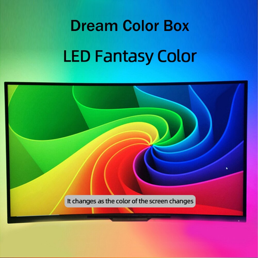 5V DIY Screen Monitor Ambient Dream Color Light Bo... – Vicedeal