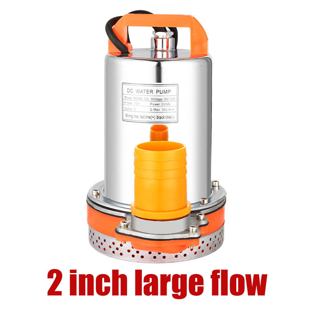 DC 12V Submersible Pump 2 inch Large Flow Deep Wel... – Grandado