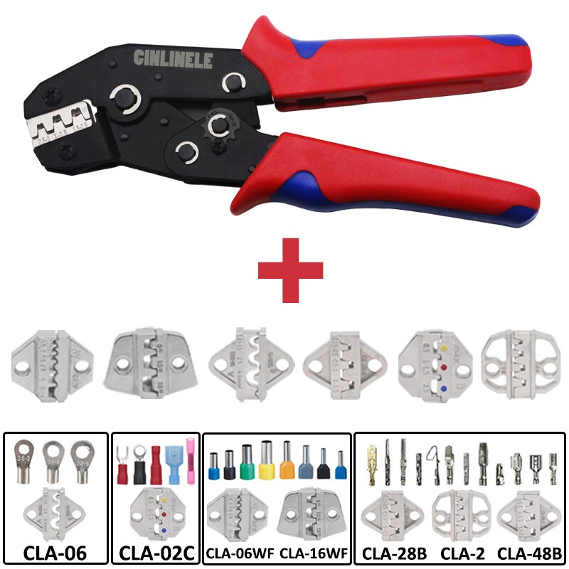 Male/Female Spade Crimp Terminals Crimping Tools E... – Grandado