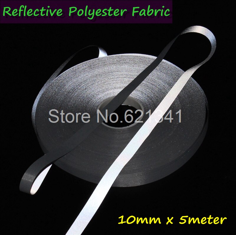 10mm(W) Safety Bright Silver Reflective Polyester ... – Grandado
