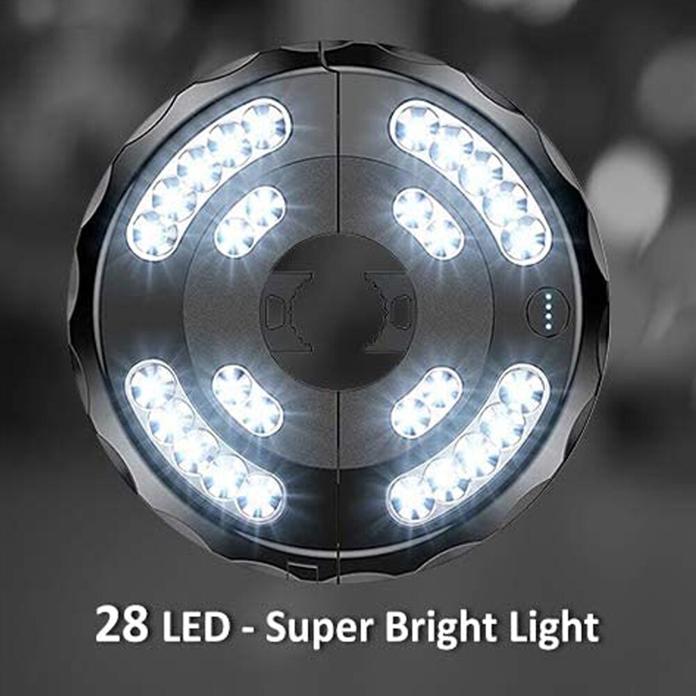 28 LEDS USB Outdoor Poles Tent Camping Lights Warm... – Grandado