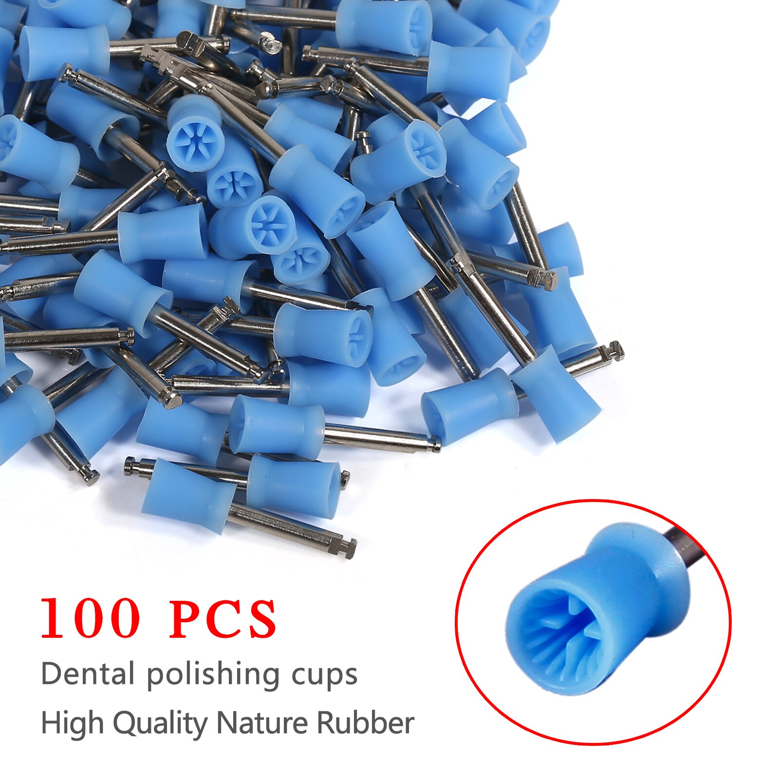 100Pcs Klink Type Polijsten Cups Natuur Rubber Mat... – Grandado