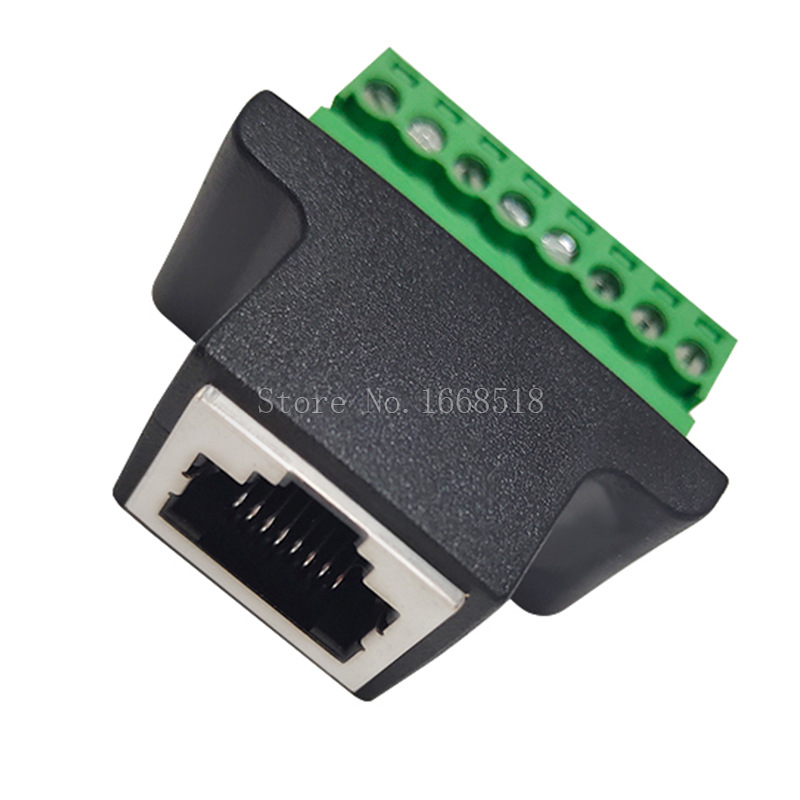 Rj45 to screw terminal Block 8p connector ethernet... – Grandado