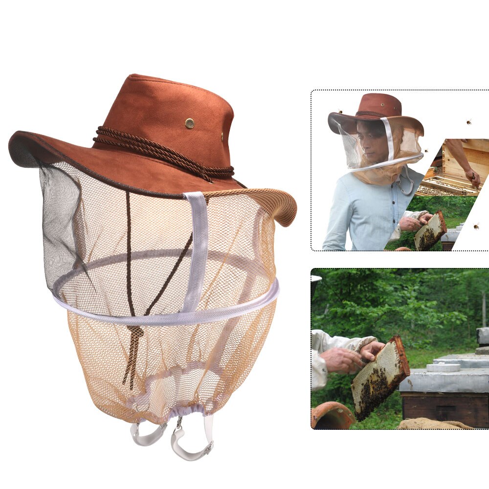 Beekeeping Hat Beekeeper Cowboy Mesh Full Face Mas... – Vicedeal