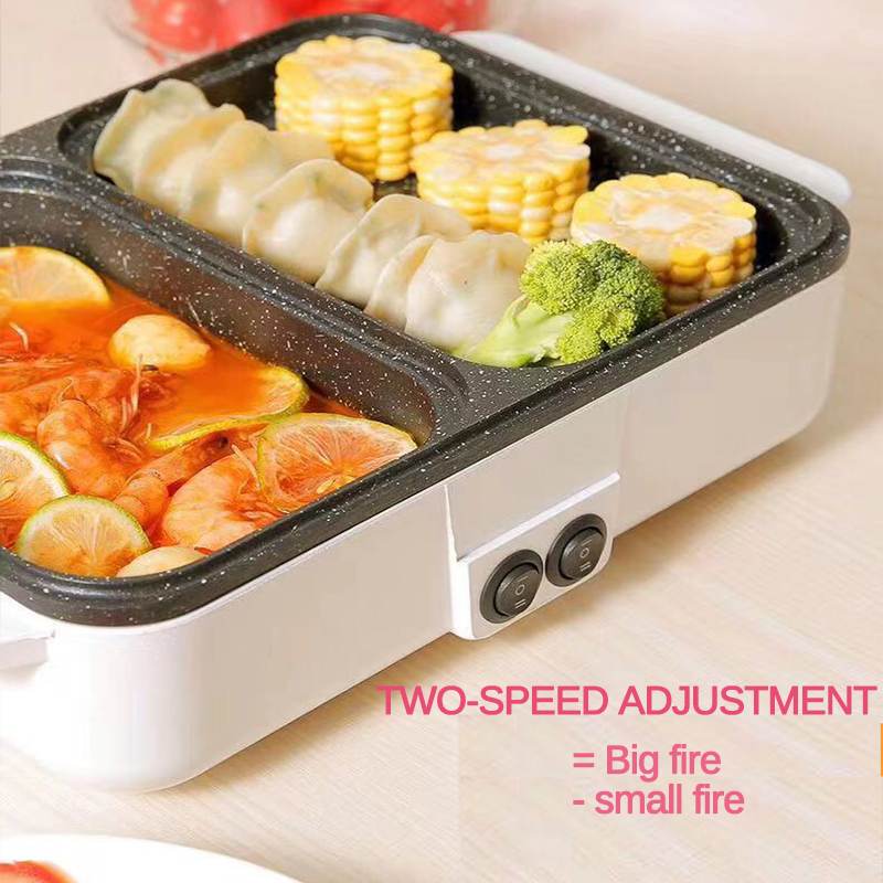 220V 1200W 2 in 1 Mini Electric Cooking Pot Machin... – Vicedeal