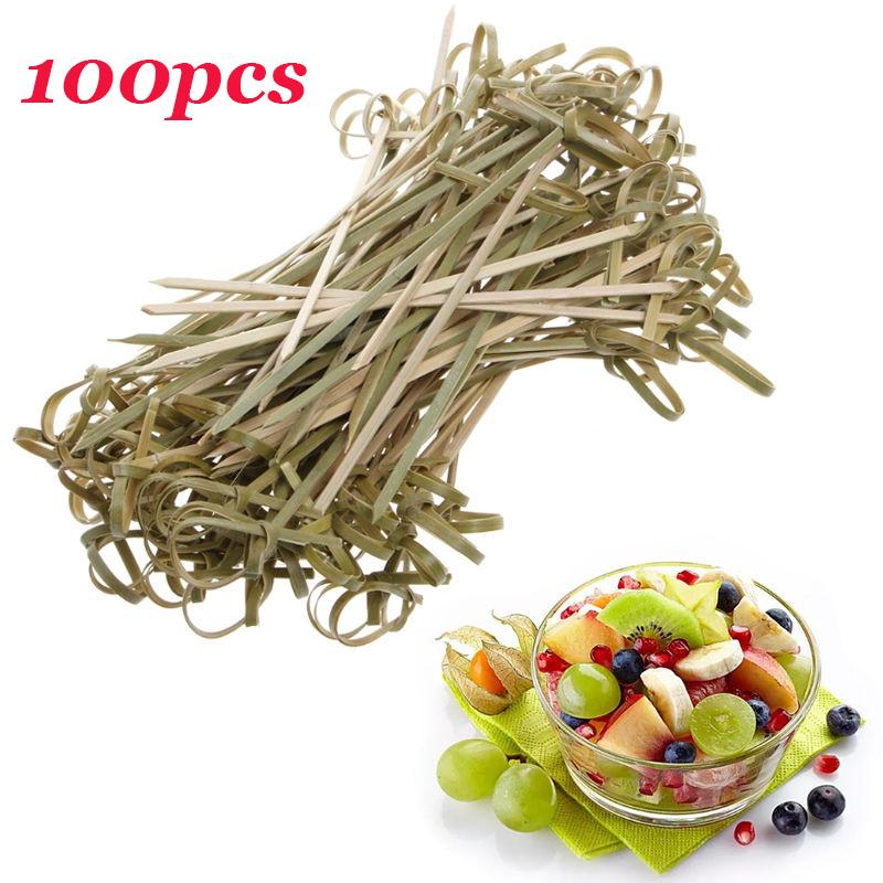 100pcs Disposable Bamboo Knot Skewers Cocktail Pic... – Vicedeal