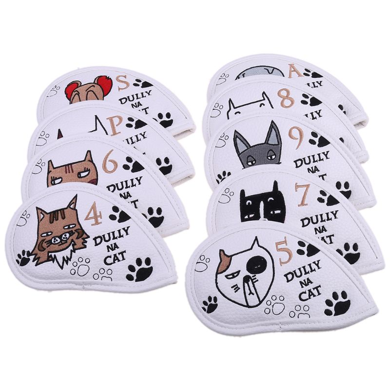 9 Pcs Draagbare Golf Club Headcovers Leuke Cartoon... – Grandado