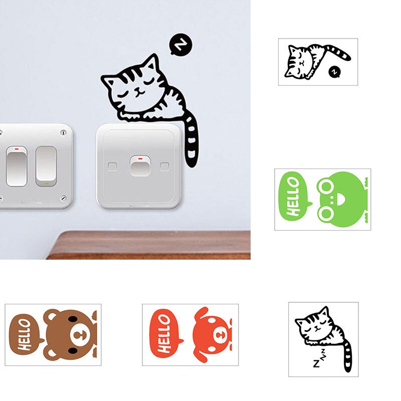 Cute Animals Pattern Switch Stickers for Kids Room... – Vicedeal