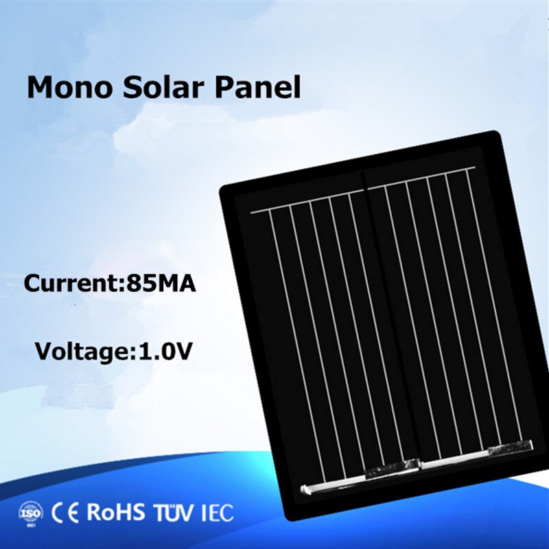 Mini Mono Solar Panel single crystal 1V 80MA Solar... – Grandado