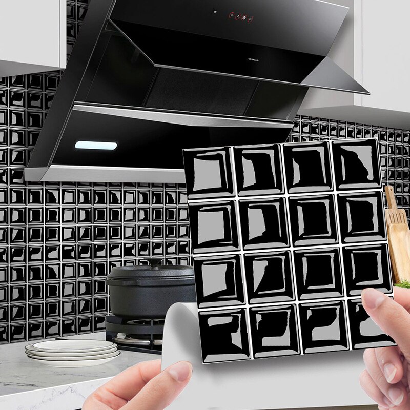 10Pcs 3D Mozaïek Crystal Zelfklevende Tegels Stick... – Vicedeal