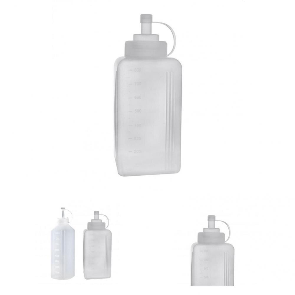 Botella exprimible de salsa transparente, botella ... – Grandado