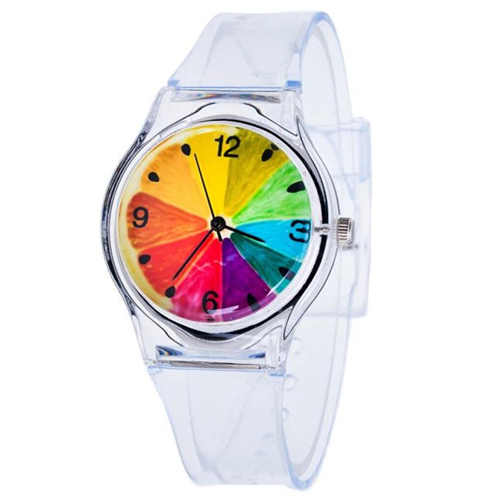 Kids Watches Transparent Lovely Color Watch Childr... – Grandado