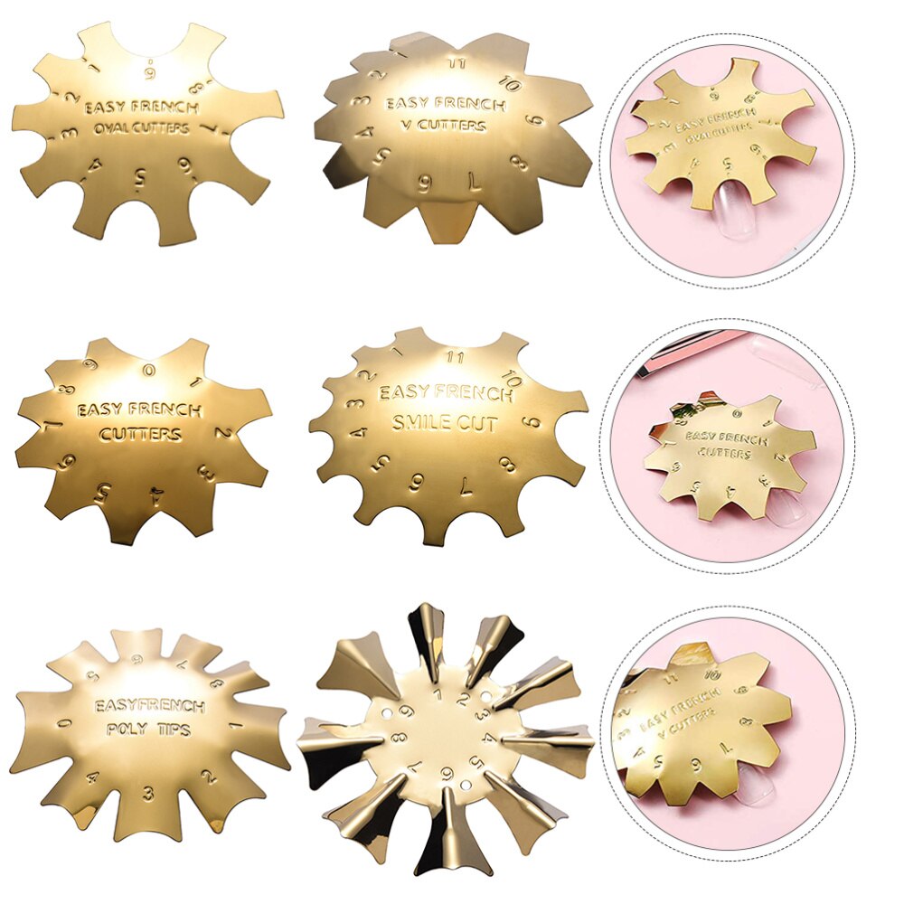 6pcs French Manicure Molding Templates Fingernail ... – Grandado