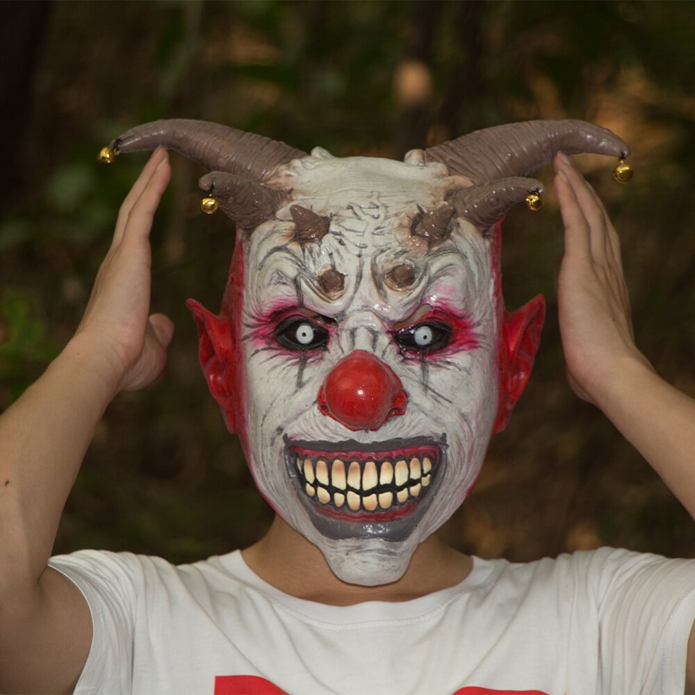 Halloween Scary Masks Clown Latex Mask Bells Clown... – Vicedeal
