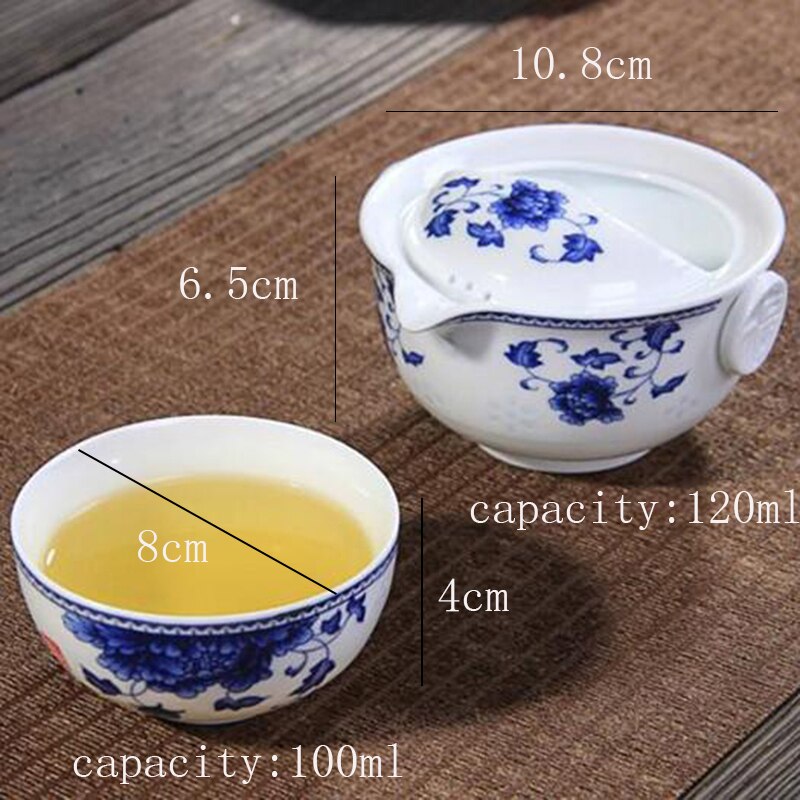 1Set Ceramic Japanese Tea Cup Set Portable Home Tr... – Grandado