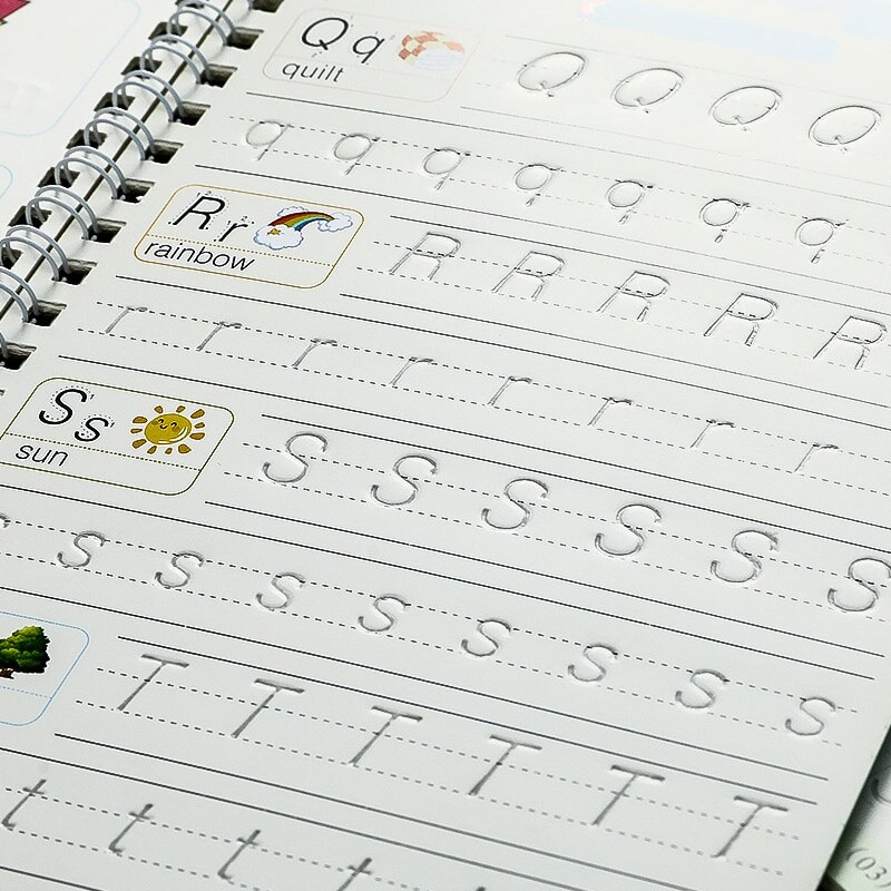 4 Books Reusable Copybook For Calligraphy Learn Al... – Vicedeal