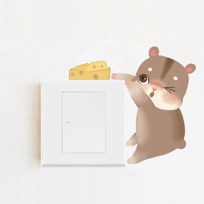 DIY 9 Hamster Light Switch Stickers Vinyl Decorati... – Grandado