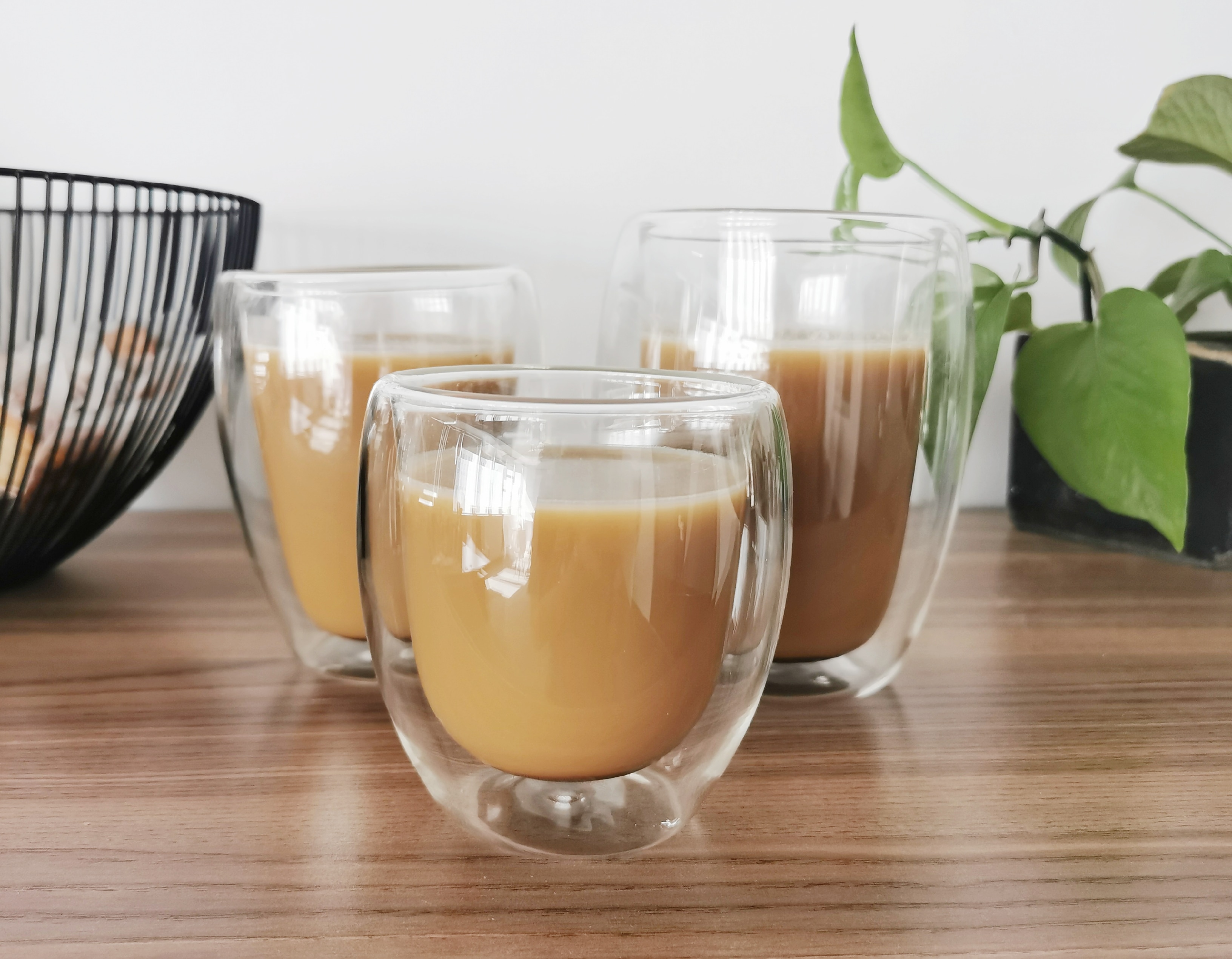 Värmebeständig dubbelvägg te glas kaffekopp dricka... – Grandado