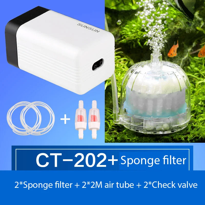 SUNSUN CT Series Aquarium Aerator Ultra Silent Air... – Grandado