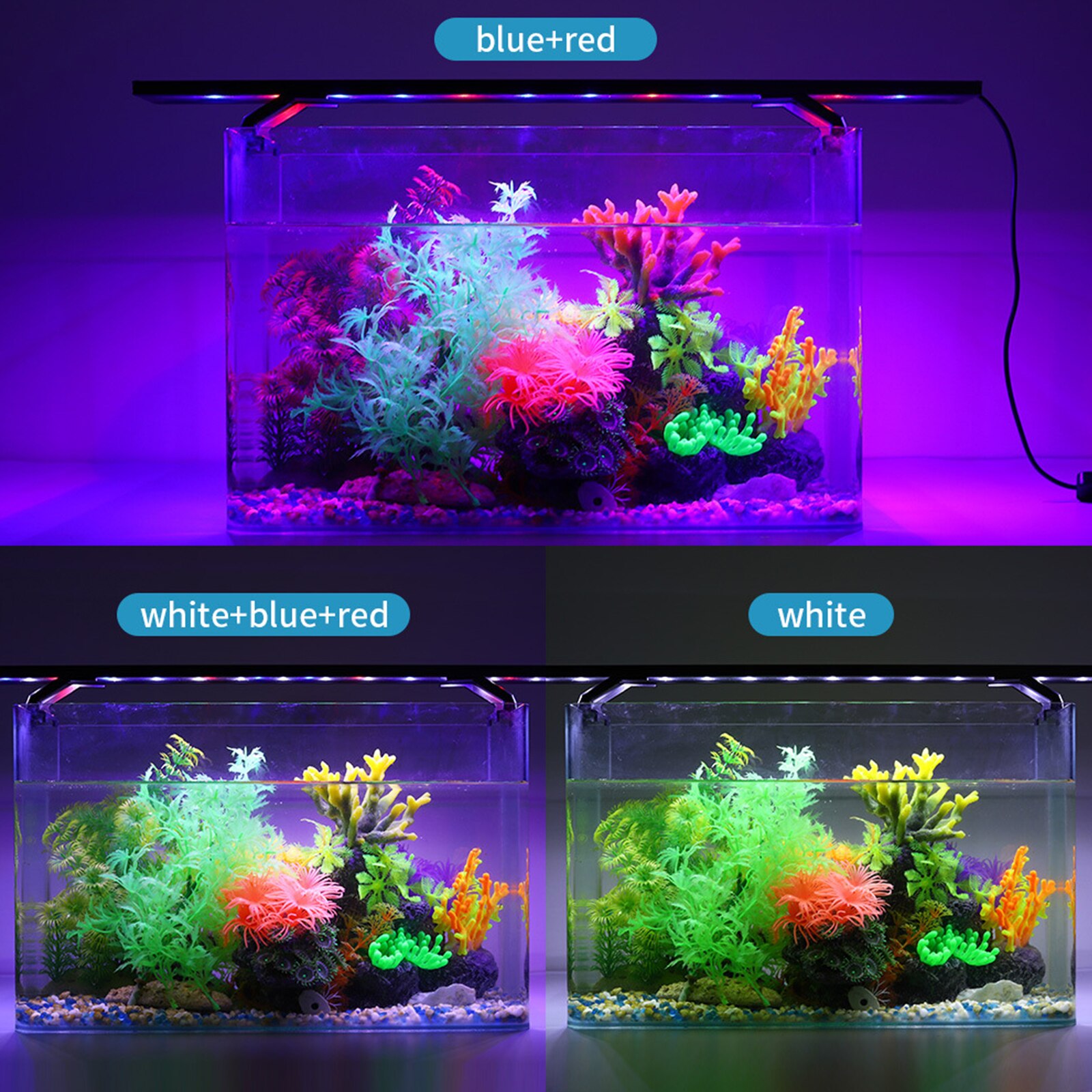 18 Inch Aquarium Light Dompelpompen Fish Tank 3 Li... – Vicedeal