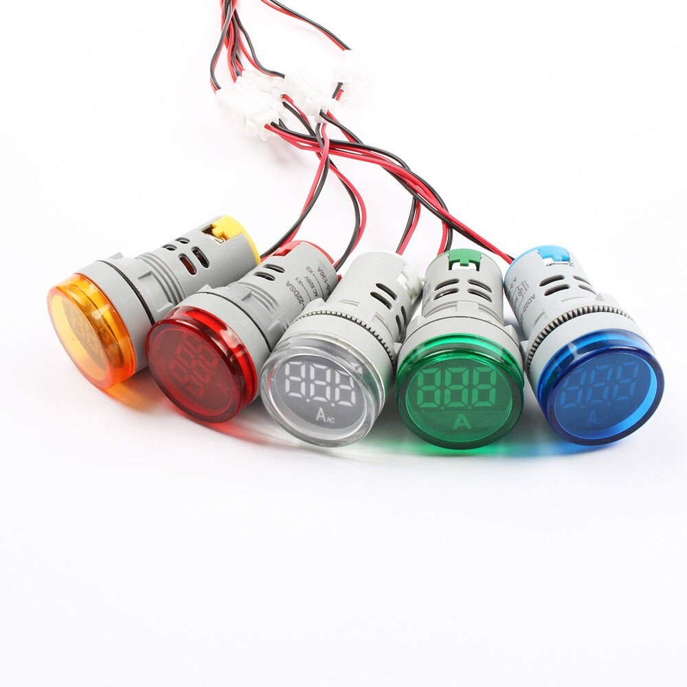 plastic 22mm AD16-22DSA Mini Ammeter current meter... – Vicedeal