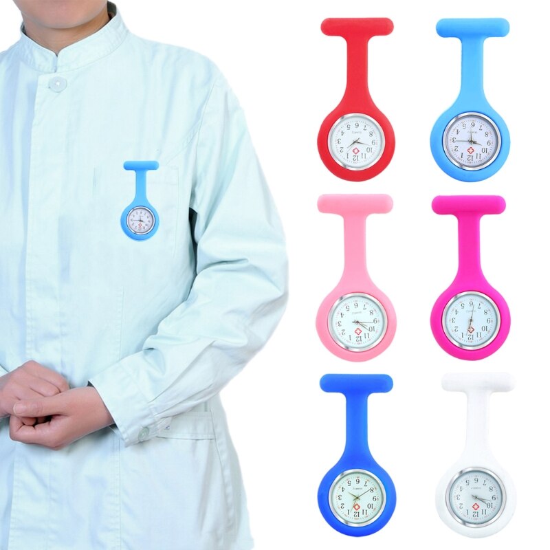 Nurse Watch Brooch Silicone with Pin/Clip Health -... – Grandado