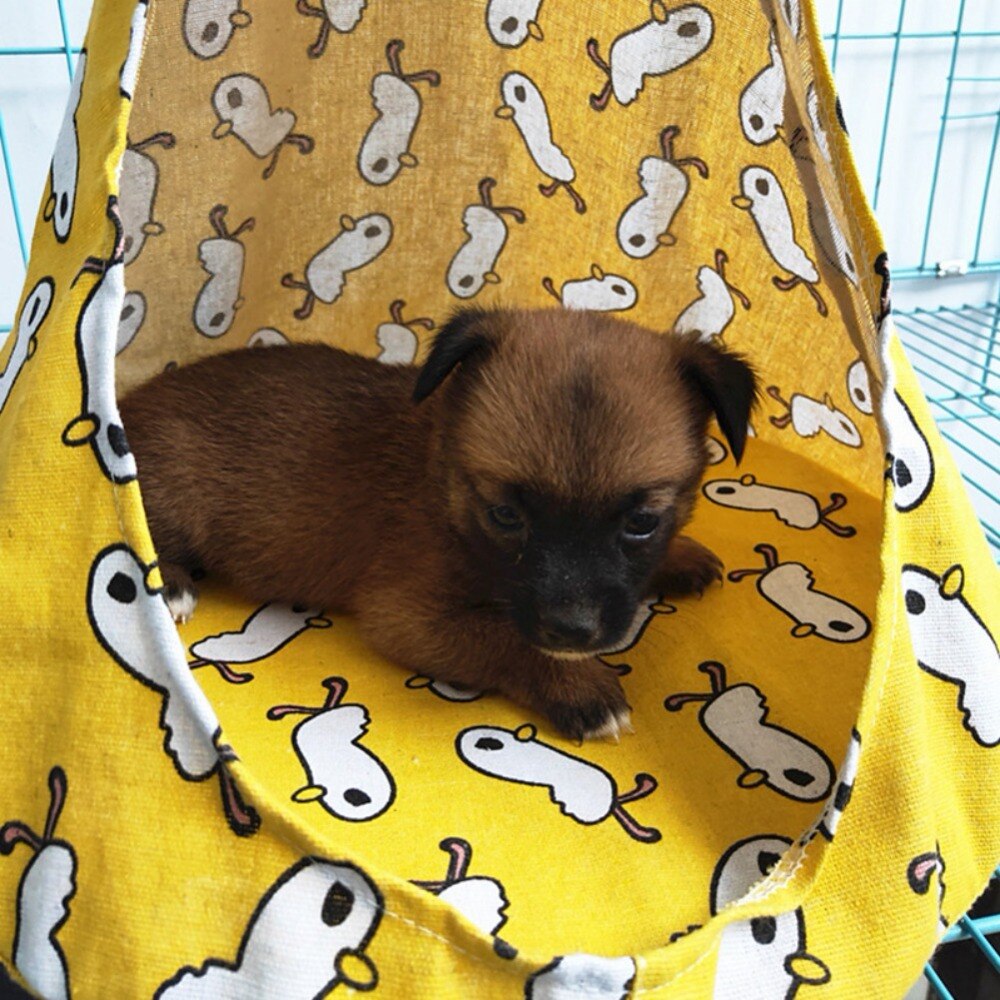 Kat Hangmat Bed Kegelvorm Ademend Linnen Spons Ten... – Grandado