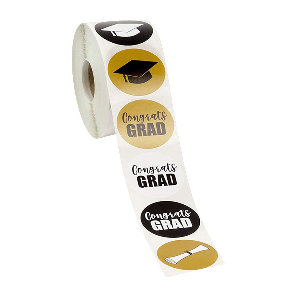 500PCS / roll Round Graduation Sticker Graduation ... – Grandado