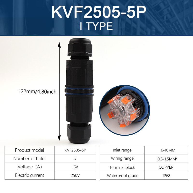 IP68 Waterproof Cable Connector Quick lever Termin... – Grandado