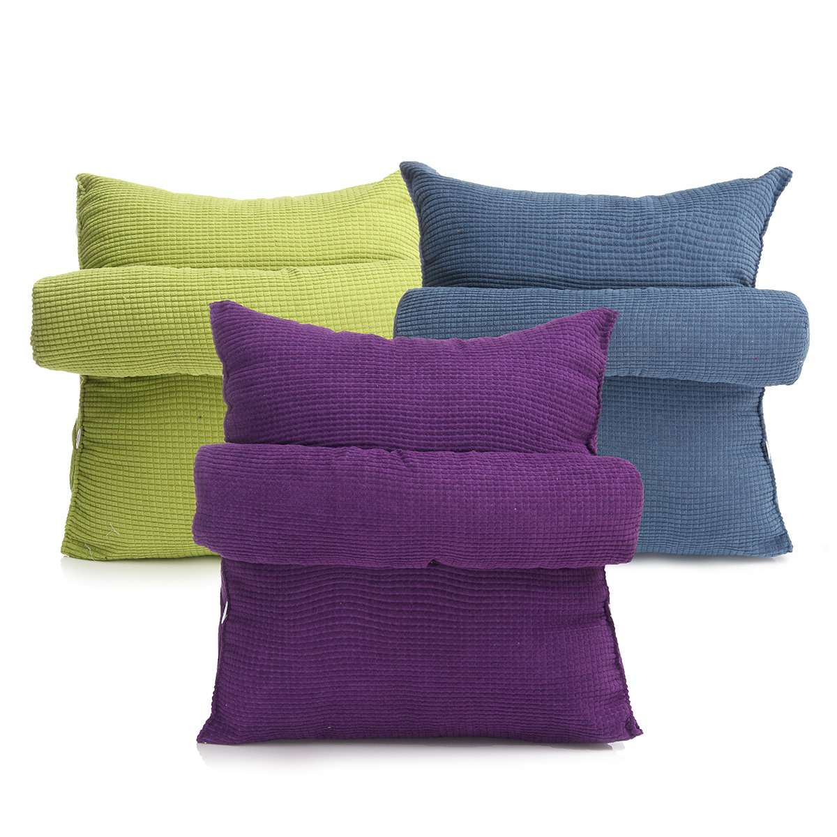 Seng trekantet pude stol sengekant lændestol ryglæ... – Vicedeal