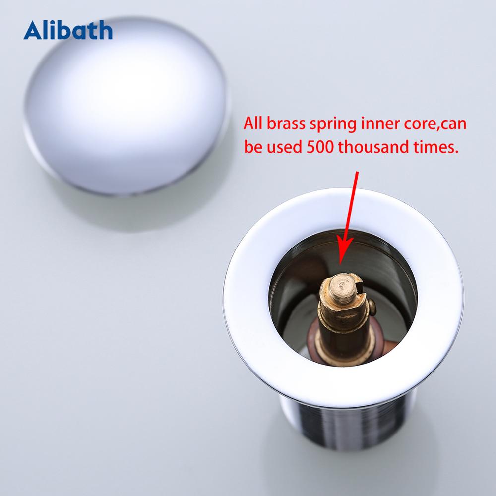 Brass Pop-Up Drain With/Without Overflow Hole Drai... – Grandado