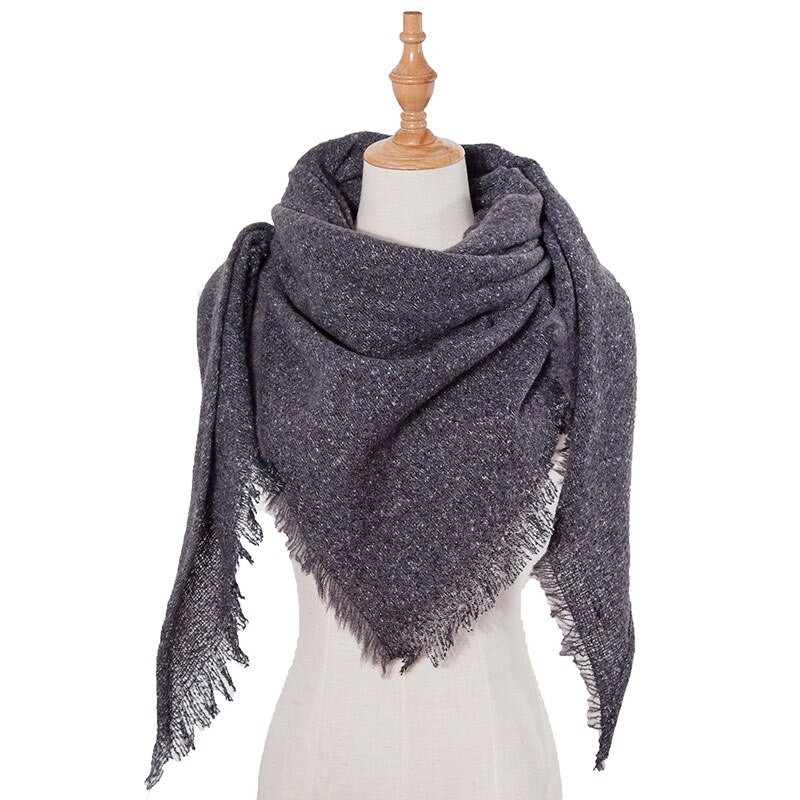 Women Winter Warm Scarf Knit Pashmina Bandana Soli... – Vicedeal