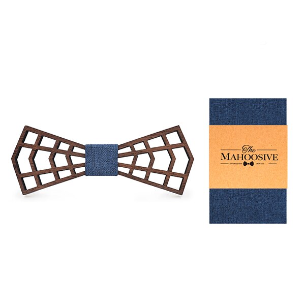 MAHOOSIVE Uitgeholde Houten Strikjes voor Mannen V... – Grandado