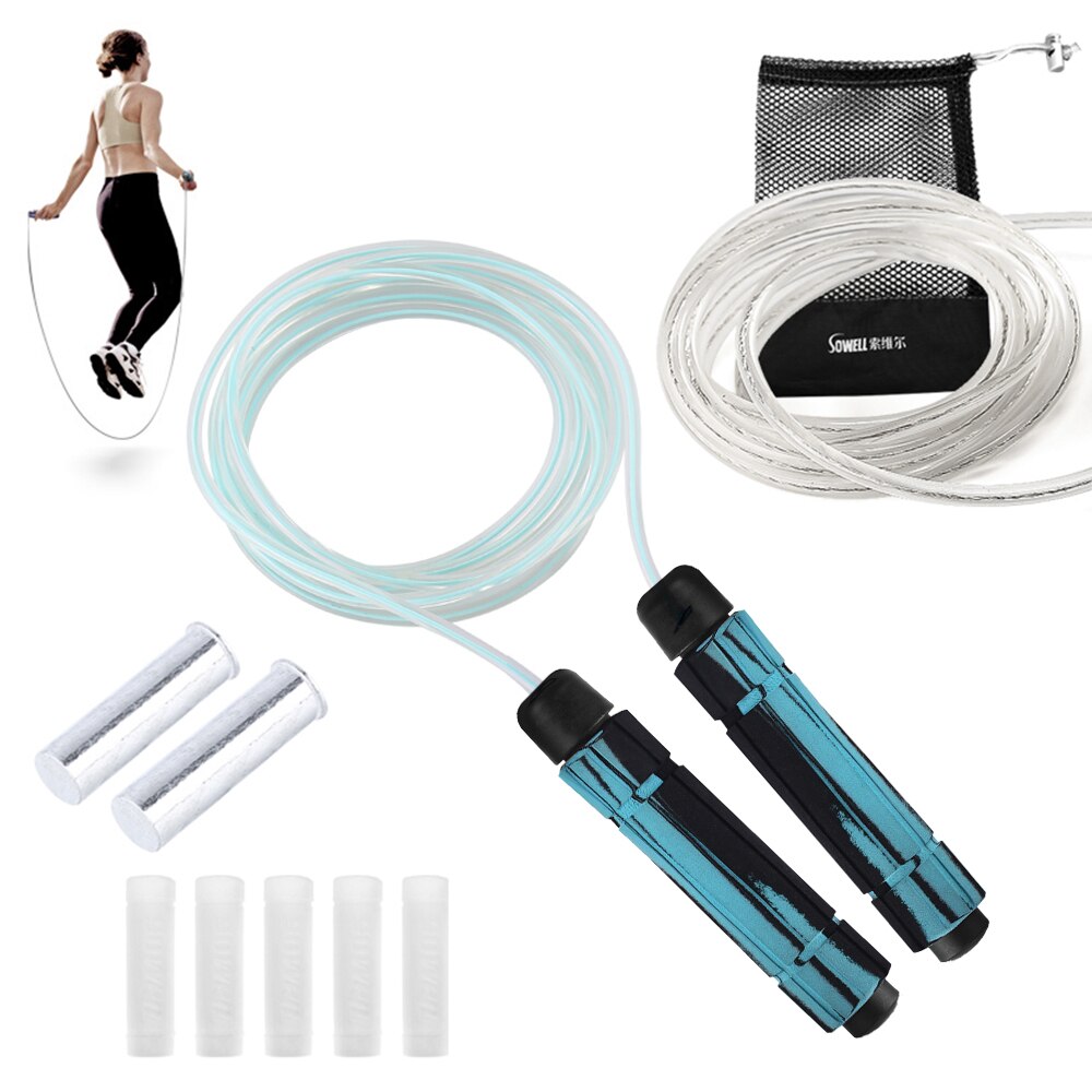 10pcs Skipping Rope Set w/ Weight Blocks Adjustabl... – Vicedeal
