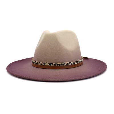 women hats winter gradient color with band vintage... – Vicedeal