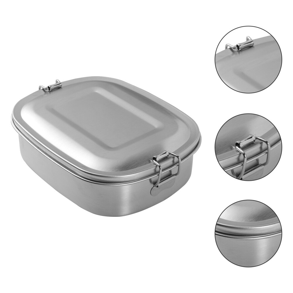 650ML Stainless Steel Bento Box Portable 1-Tier Lu... – Grandado