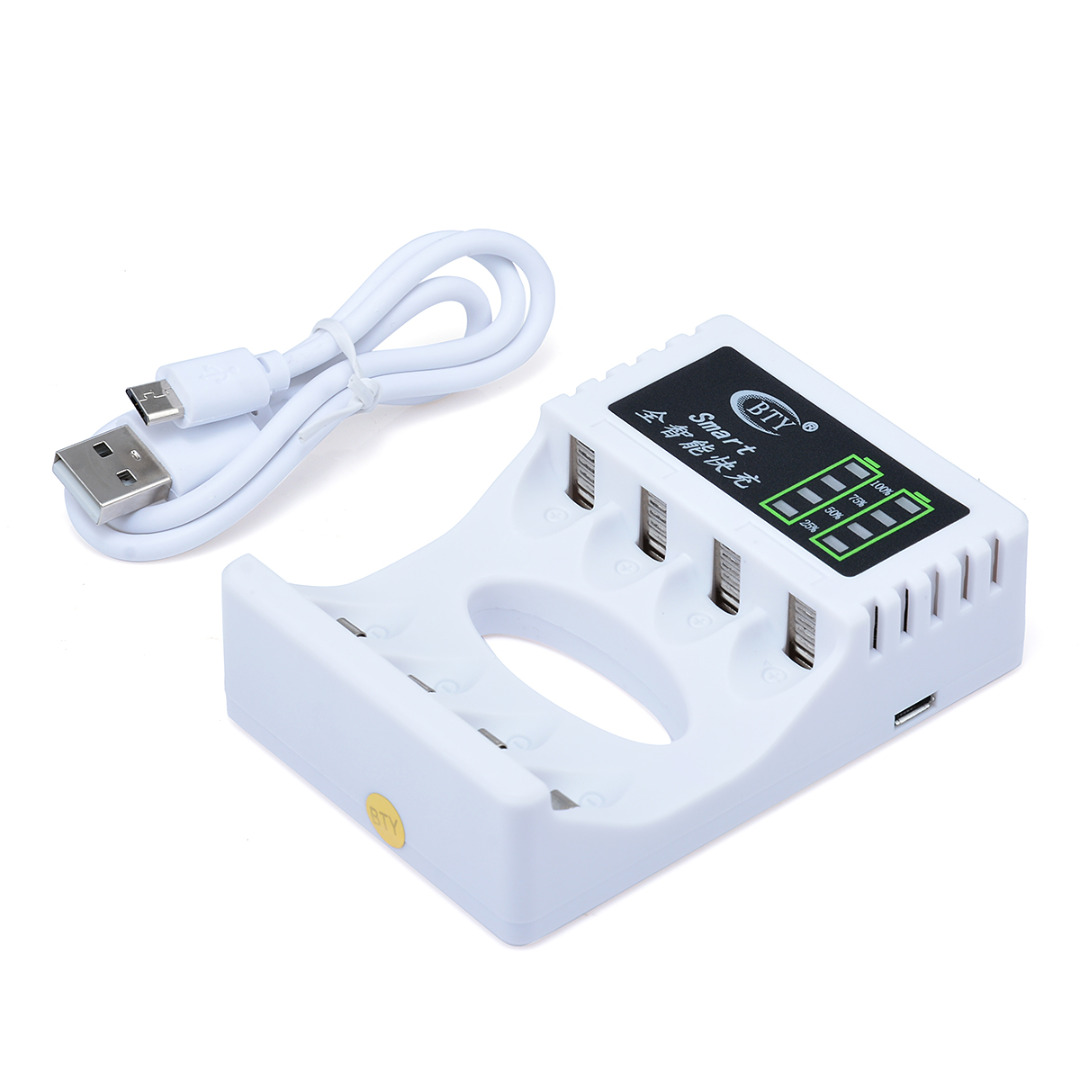 1pc 4 Slots LED Battery Charger Smart Rechargeable... – Vicedeal