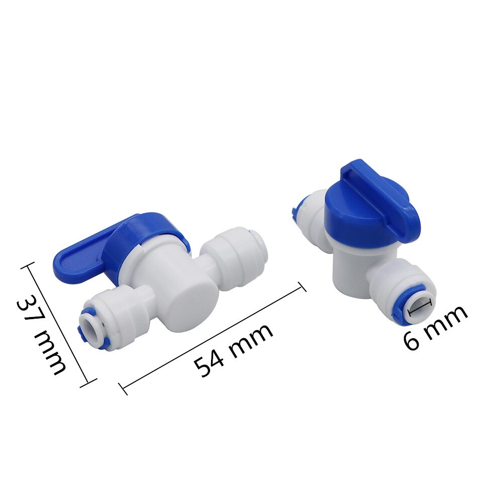 2 Pcs 6mm Slip lock Quick-connect Ball Valve Throu... – Grandado
