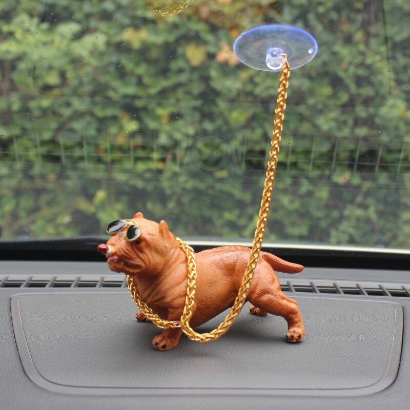 Funny Smoking Bully Dog Car Ornaments Accessories ... – Grandado