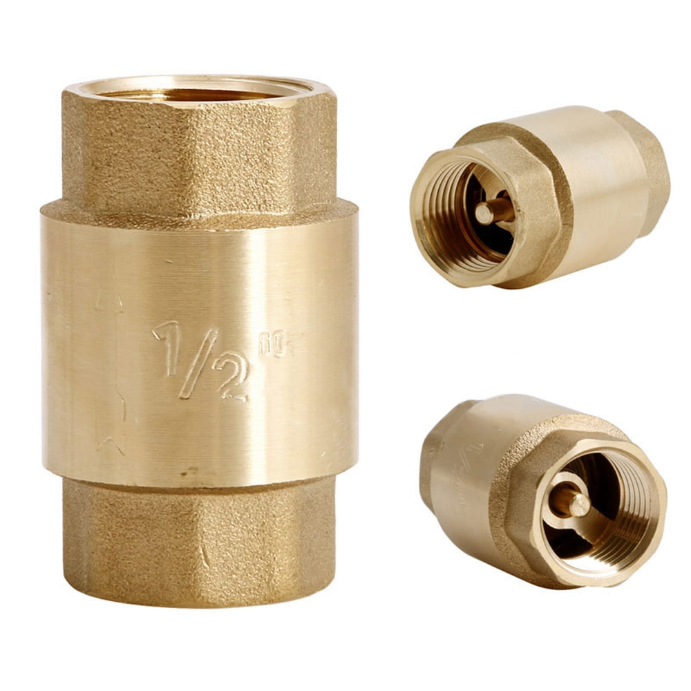 1 st 1/2 ''NPT Messing Draad In-Lijn Voorjaar Teru... – Vicedeal