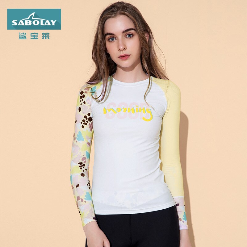 Upf 50 Rash Guard Vrouwen Lange Mouwen Badpak Rash... – Vicedeal