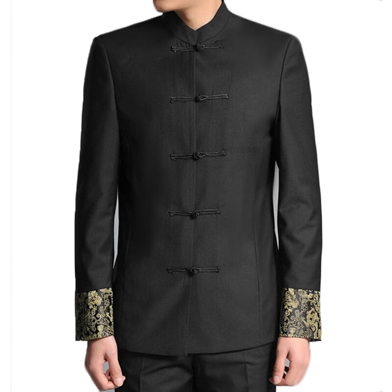 Traditional Chinese Men Tunic Jacket Frog Closure ... – Grandado