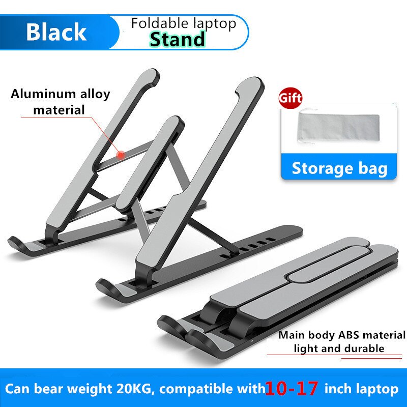 Portable Adjustable ABS aluminum alloy Laptop Stan... – Vicedeal