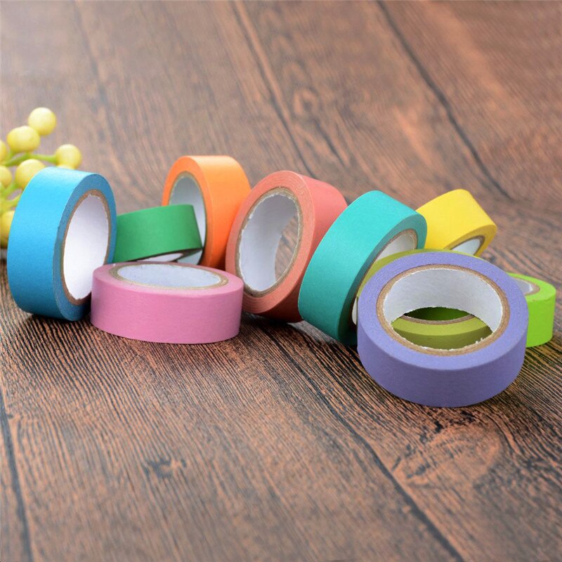 1.5cm*10M Multi Purpose Paper Washi Tape Candy Col... – Vicedeal