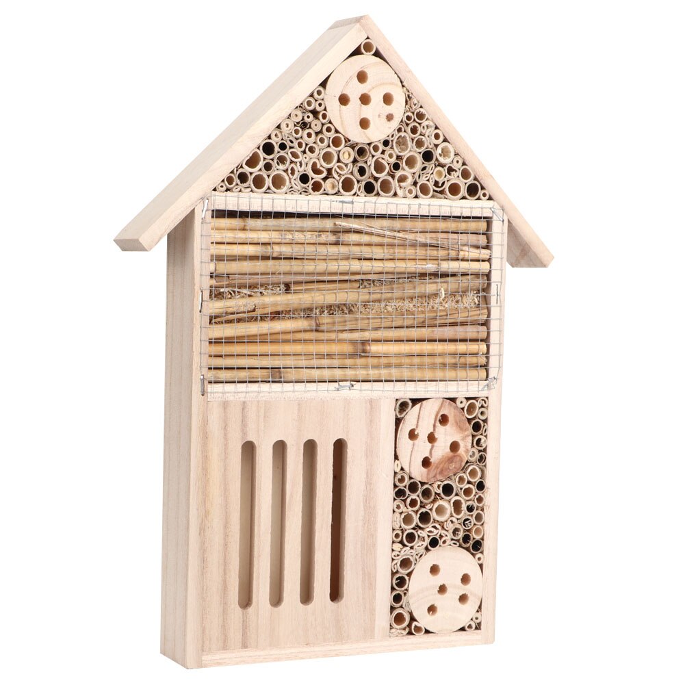 Garden Outdoor Wooden Insect Bee House Wood Bug Ro... – Grandado