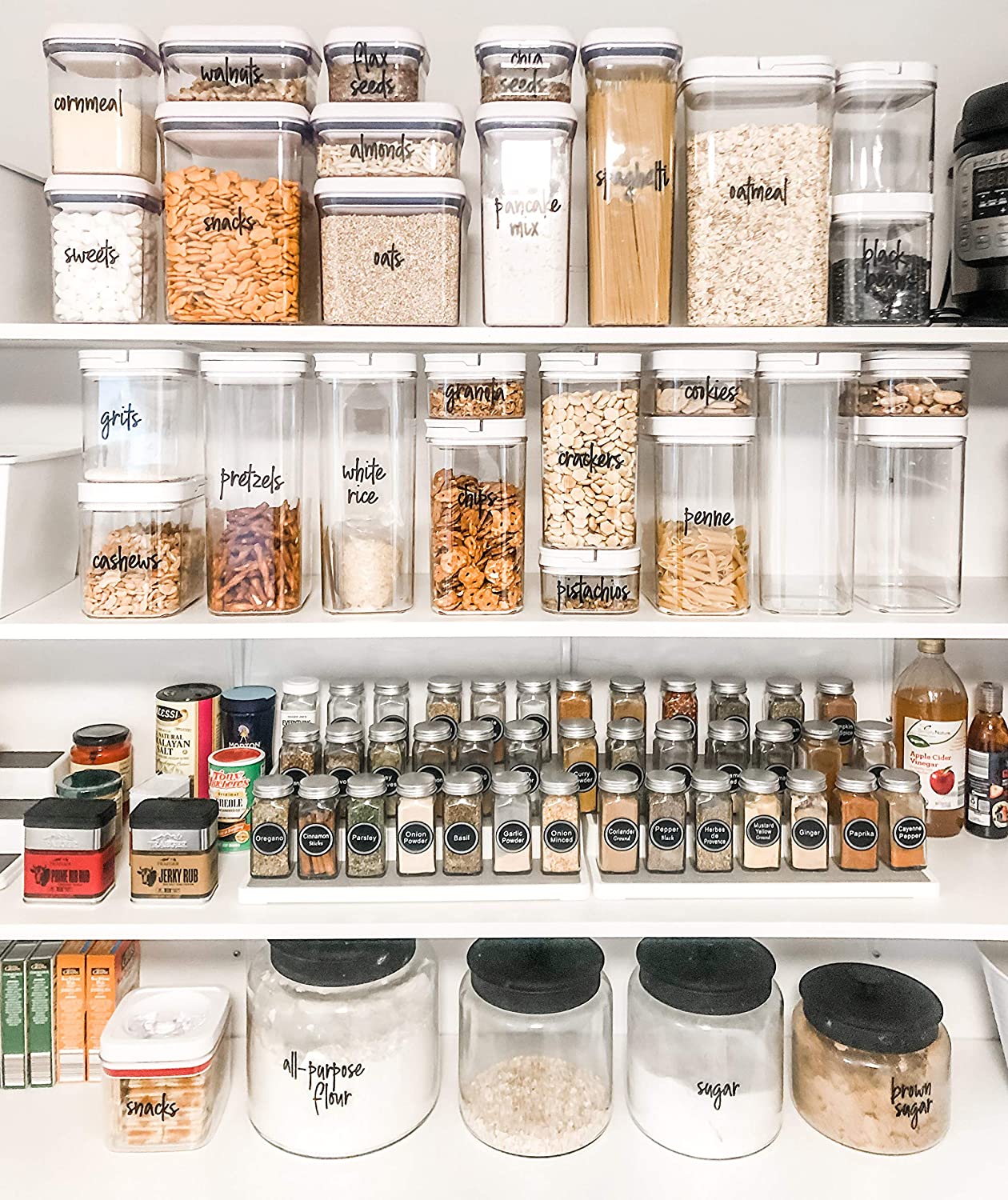 170PCS Pantry Label Printed Home Containers Jars B... – Grandado
