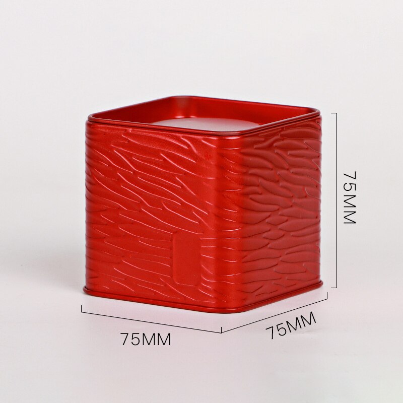 Tea Square Tin Can Black Tea Portable Tea Can Smal... – Grandado