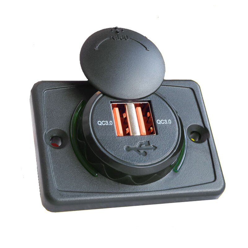 Quick Lading Qc 3.0 Dual Usb Charger Socket Met Sl... – Grandado