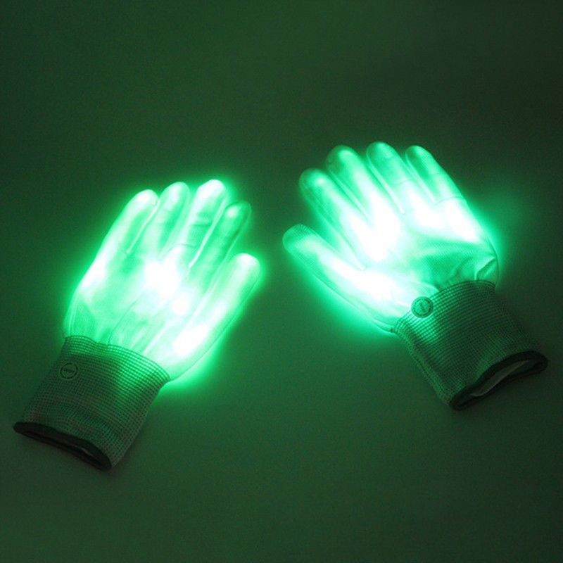 1 Pair Halloween Flashing LED Finger Gloves Ghost ... – Grandado